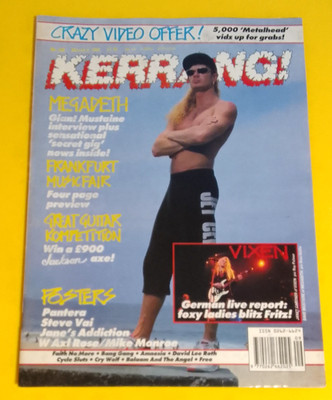 Kerrang! Magazine No.330 - March 2 1991 - Megadeth, Vixen, Faith No ...