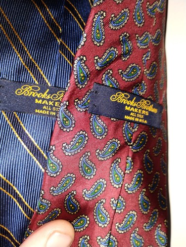 Lot of 16 Brooks Brothers Makers Neck Ties 100% Silk Handmade In USA ...