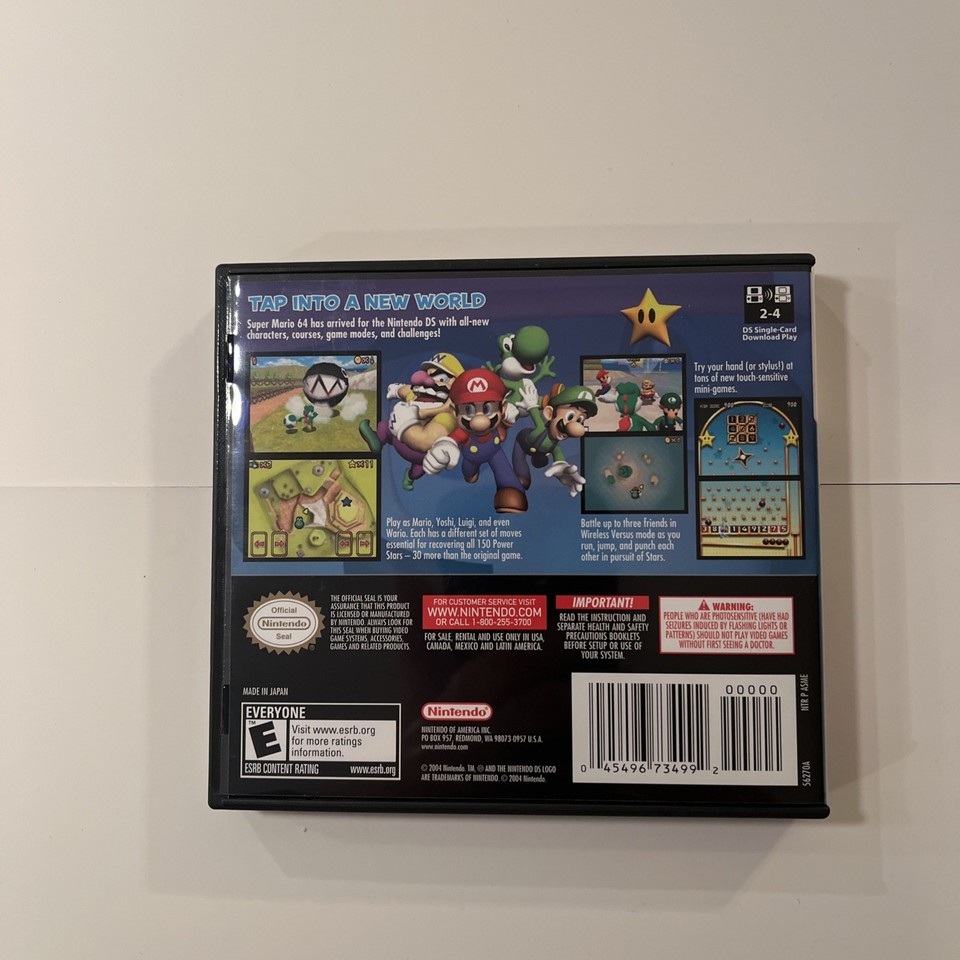 Super Mario 64 DS With Manual (Nintendo DS, 2004) (NNNN) | eBay