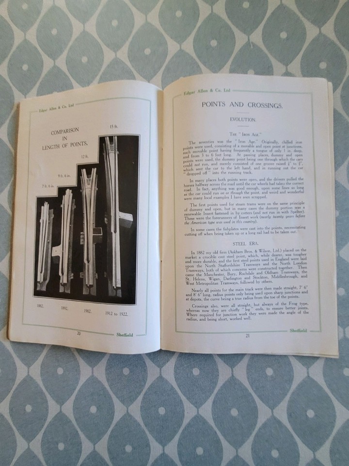 Tramway Evolution Edgar Allen And Co 1883 to 1923 Paperback Steel Works ...