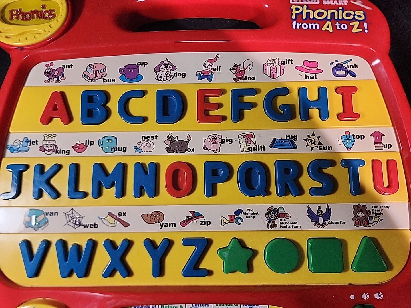 VTech Little Smart Phonics a to Z Letter - 5 Activities 4 Songs Braille ...