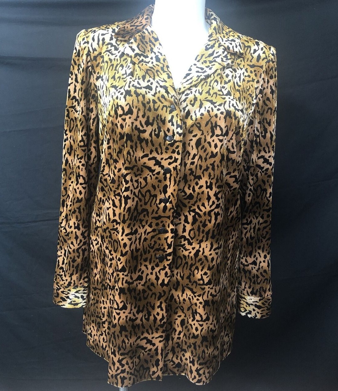 Vintage Danny & Nicole 14W Animal Print Long Tunic Bu… - Gem
