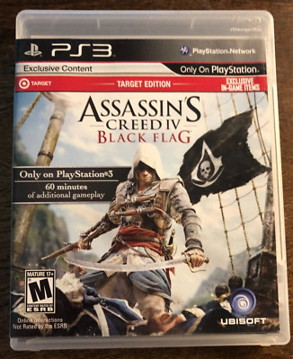Assassin's Creed IV Black Flag PS3 PlayStation 3 Target Edition ...