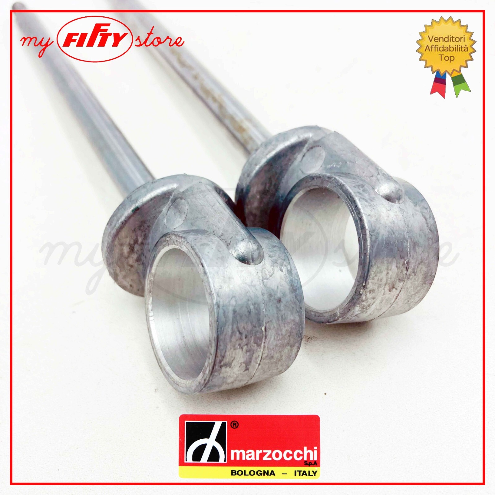 Paar Stiele Stoßdämpfer MARZOCCHI Ag Road Ø10 Ducati Guzzi Morini MZ04 ...