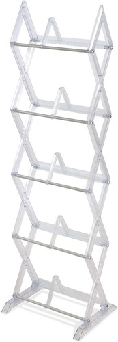 Mitsu 5-Tier Portable Media Storage Rack Holds 130 CD; or 90 DVD | eBay