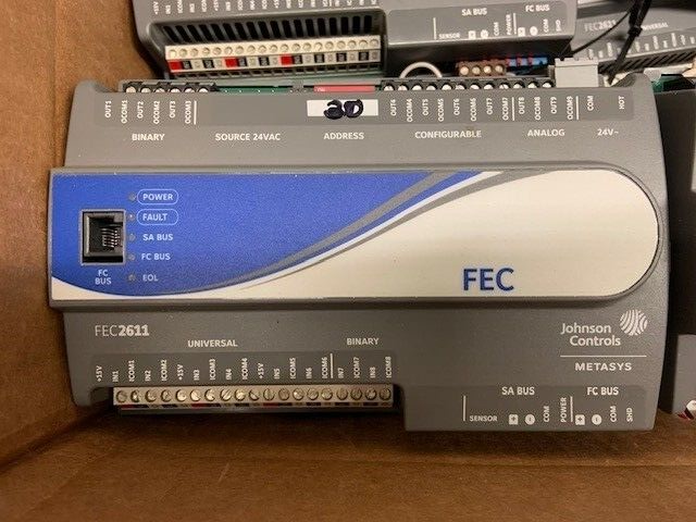 JOHNSON CONTROLS MS-FEC2611-0 FIELD EQUIPMENT CONTROLLER - REV N - VER ...