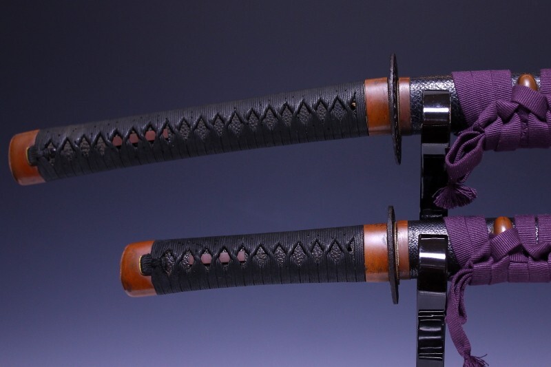 Japan antique Edo Daito waki set koshirae katana nihonto sword tsuba ...