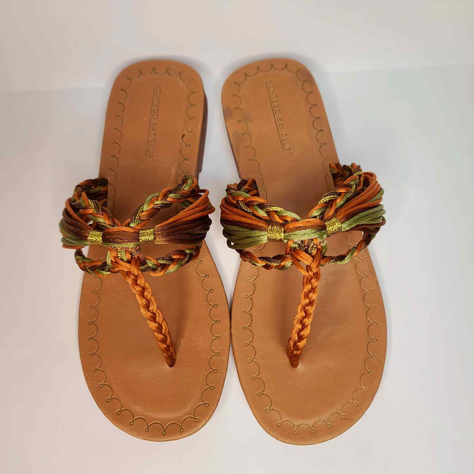 Montego Bay Club Metallic Rope Sandal size 8.5. - Gem