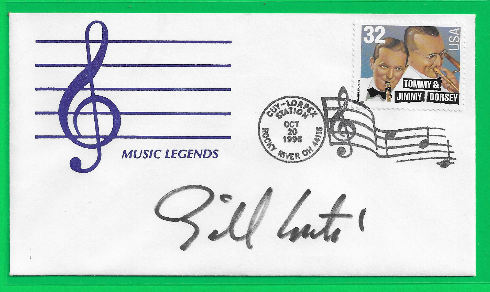 Bill Conti Conductor & Composer Signed "Dorsey Brothers First Day Cover ...
