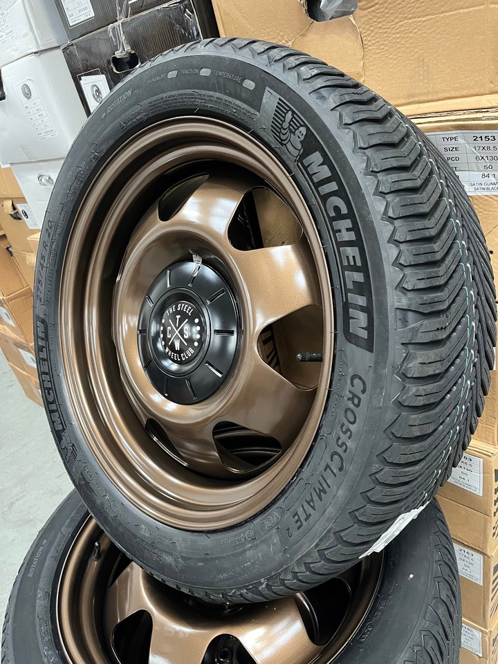 4x 20” RT7 STEEL WHEELS BRONZE 5x120 VW CRAFTER MAN TGE VW T5 T6 TYRES ...