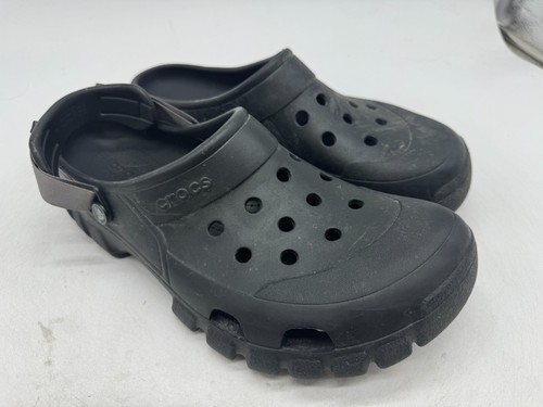 DAMAGED Crocs Offroad Sport Clogs Men's Graphite Slip-On Lightweight ...