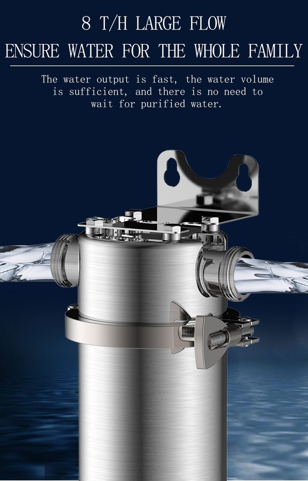 Whole House Sediment Front Water Filter w/40μm Filter Screen 1" Inlet ...