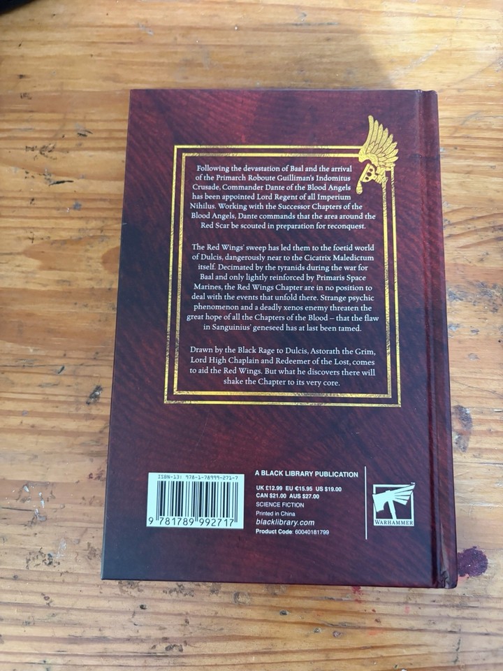 Warhammer 40k Astorath Angel of Mercy Hardcover Black Library Blood ...