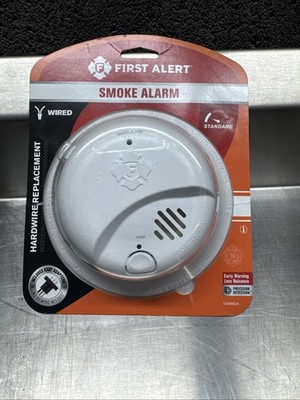 First Alert - Smoke Alarm - Wired - Quick Connect Plug | eBay