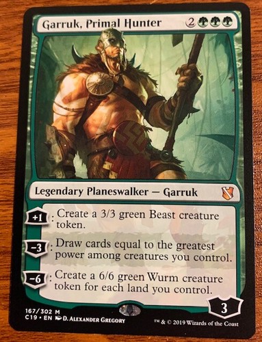2019 MTG Commander Garruk, Primal Hunter #167/302 Free Shipping | eBay