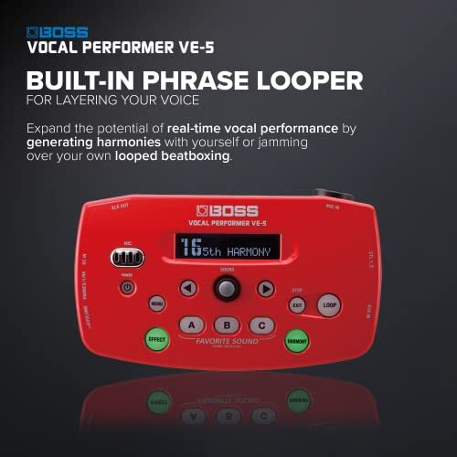 Boss Vocal Performer Red Ve-5-Rd | eBay