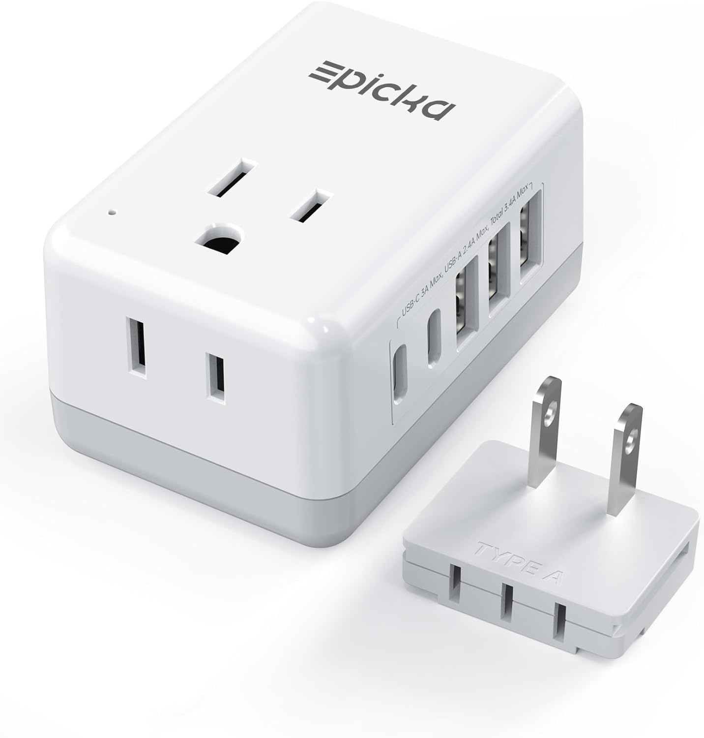 US to Japan Travel Adapter, Universal Plug Adapter with 2 AC Outlets, 3 ...