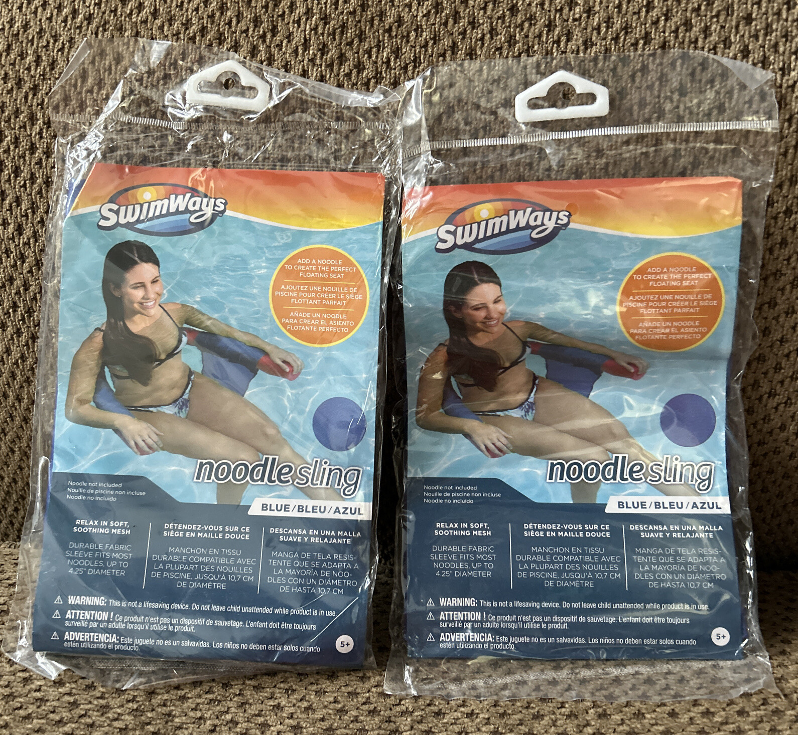 Swimways Mesh Floating Pool Chair Noodle Slings (2 Pack) | eBay