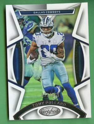 TONY POLLARD 2023 CERTIFIED FOOTBALL MIRROR PARALLEL /349 DALLAS ...