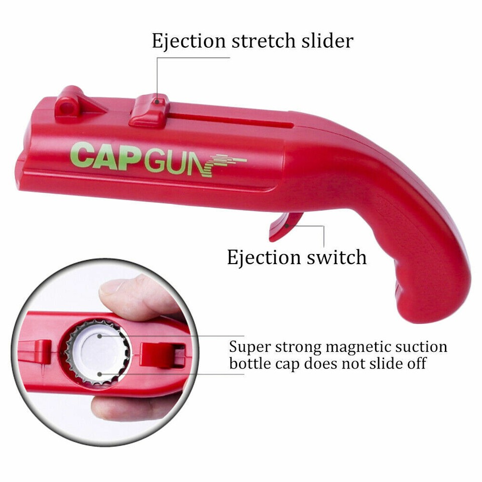 Cap Gun Beer Opener Drink Bottle Opener Launcher Shooter Game For ...