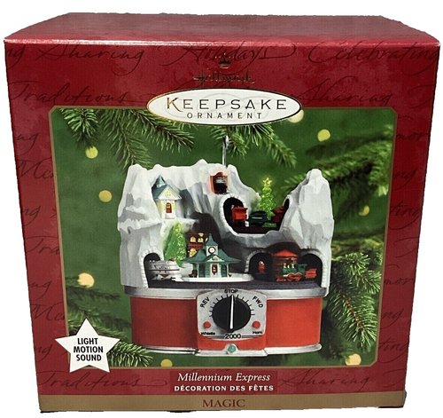 Hallmark 2000 Millennium Express MAGIC Light Motion Sound Keepsake ...