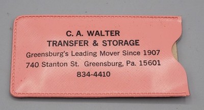 CA Walter Moving & Storage Greensburg Pennsylvania Travel Sewing Kit | eBay