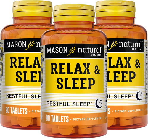 Relax & Sleep Dietary Herbal Supplement with Valerian Root & Passiflora ...