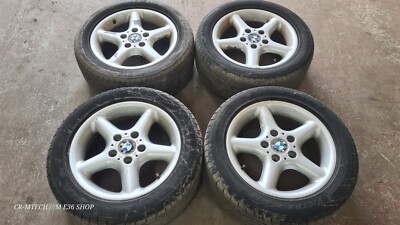 BMW E36 sport Z3 16" alloy wheels x 4 7J x 16 set of 4 with tyres 318ti ...