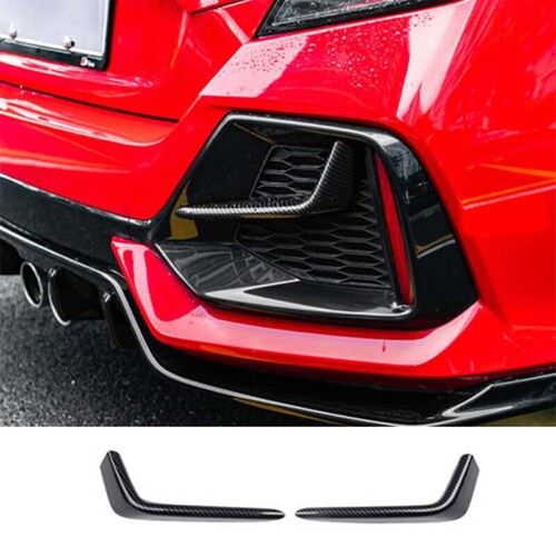 2020-2021 For Honda Civic Hatchback Carbon Fiber Strip Decor Rear Fog ...