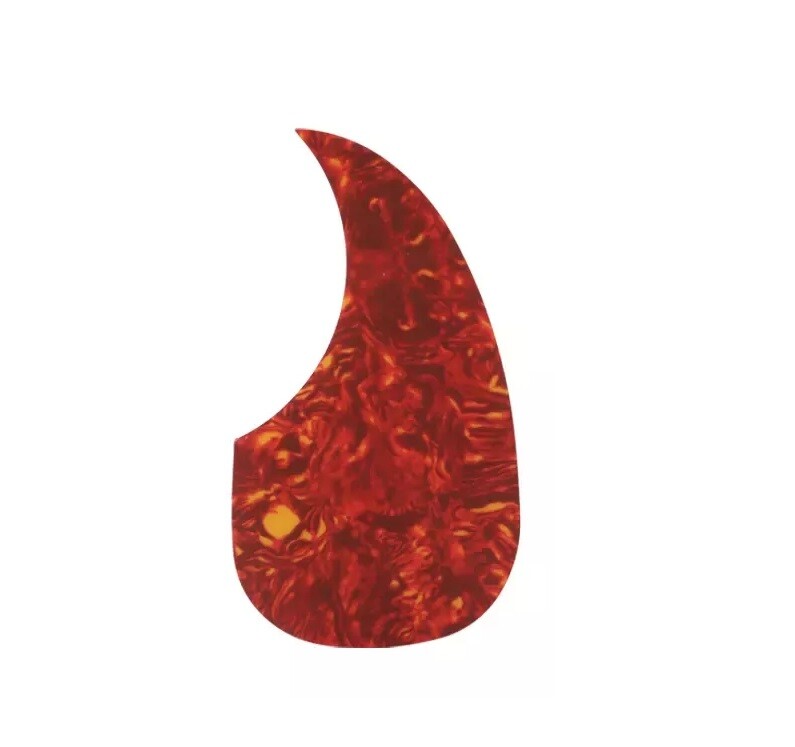Acoustic Guitar Pickguard Scratchplate - Self Adhesive - Red Black Tort ...
