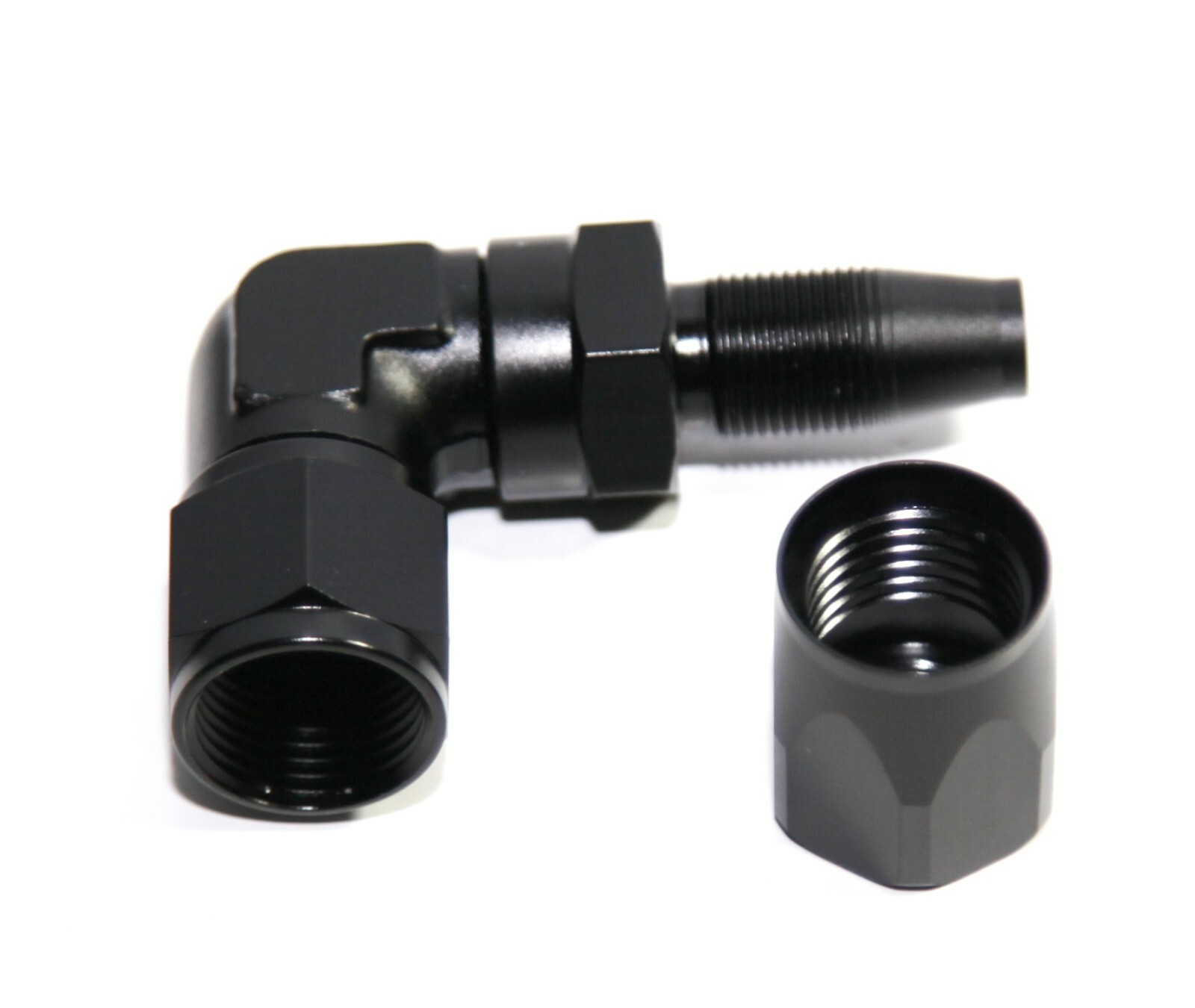AN8 8AN AN-8 90°Degree Swivel Fuel Oil Gas Line End Union Elbow Fitting ...