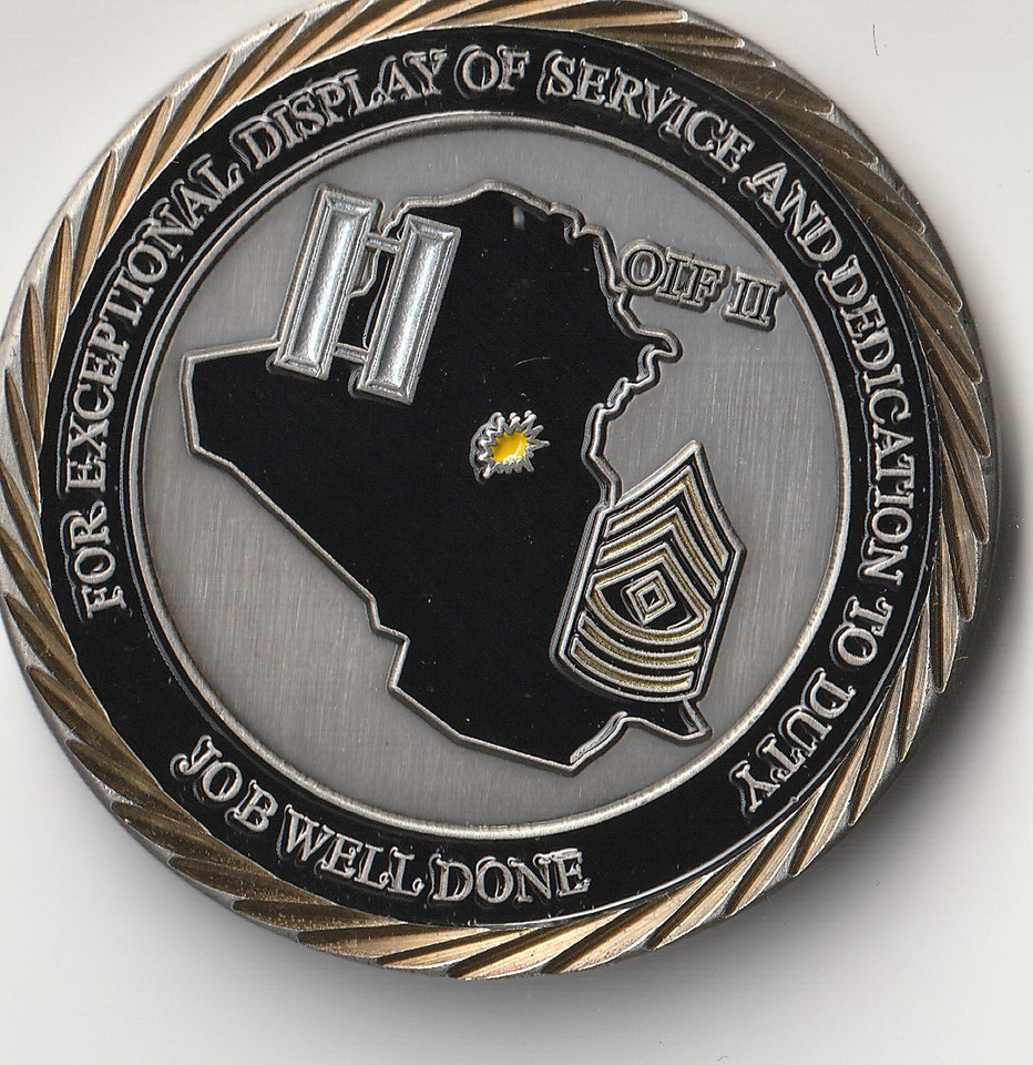 HHC Renegades Task Force 82nd Engineer OIF Challenge Coin 1.5"DIA GB5 ...