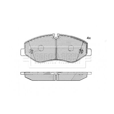 Brake Pads Set Front For Mercedes Vito W447 Van Borg 4474200020 ...