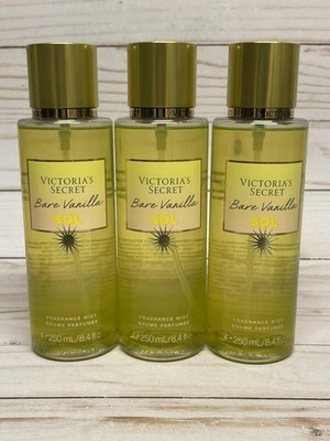x3 Victoria's Secret Bare Vanilla SOL Fragrance Mist | eBay