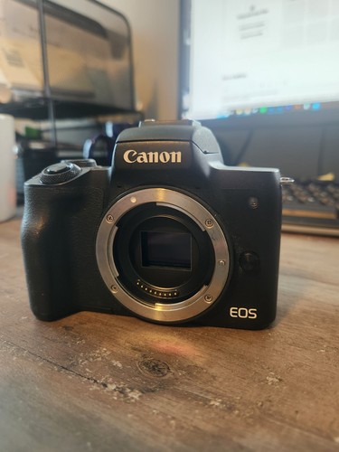 Canon EOS M50 Mark II 24.1MP Mirrorless Camera - Black (Body Only ...