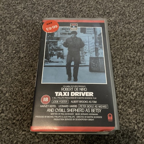 Taxi Driver (1976) VHS Video Cassette Tape RCA/Columbia Pictures CVT ...