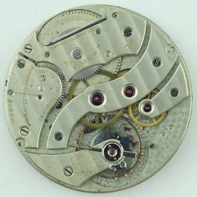 Antique 38.5mm C.H. Meylan 21 J Pocket Watch Movement Thin High Grade ...
