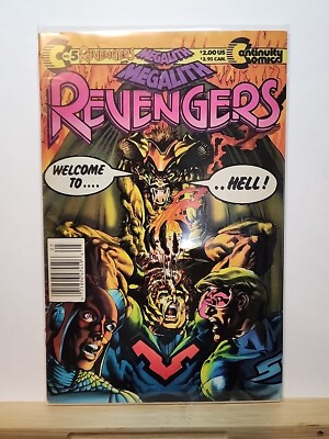 Revengers Featuring Megalith #5 (Newsstand) VG; Continuity 1989 - Neal ...