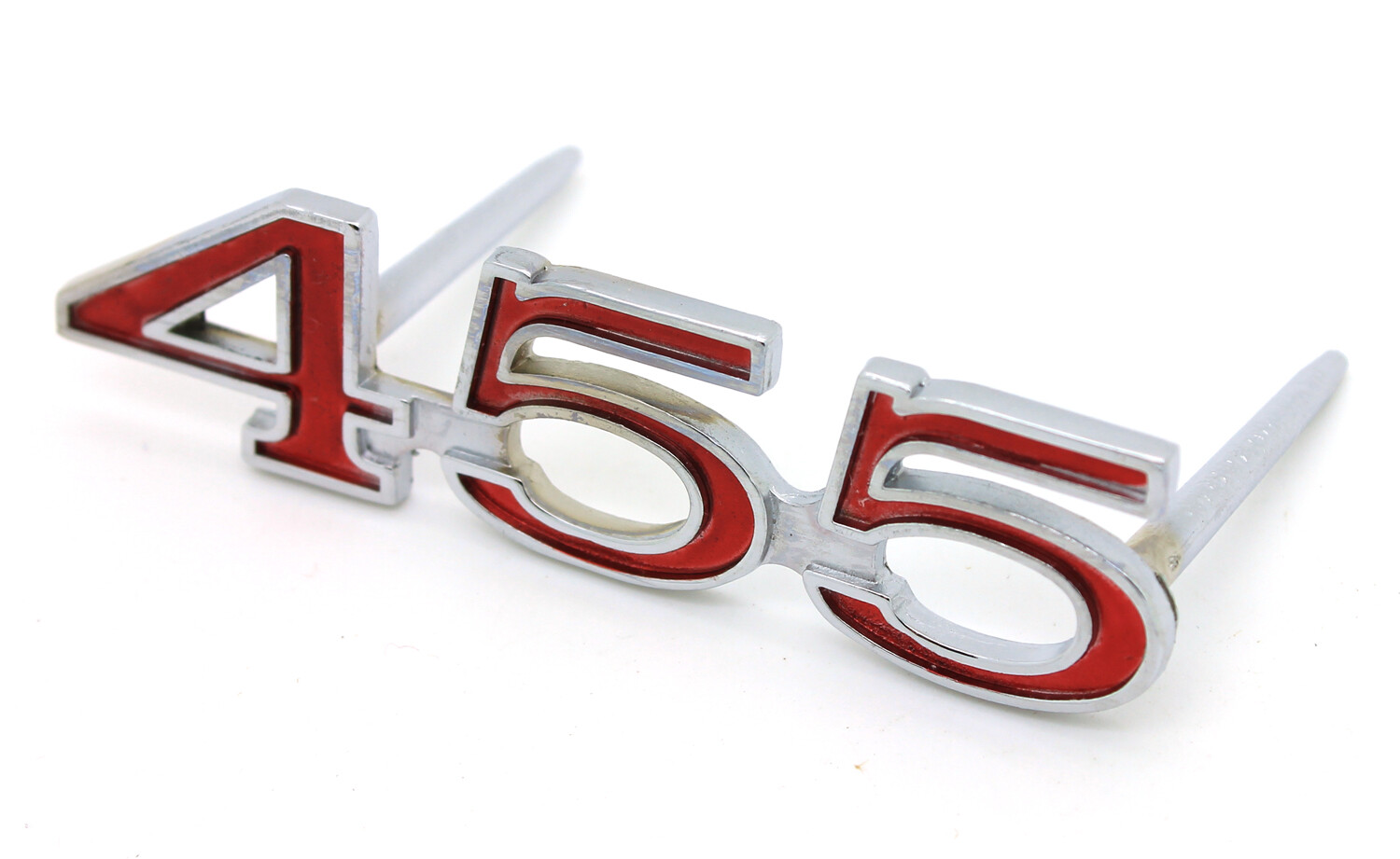 NEW Pontiac "455" Custom Grille Emblem / Red w/Chrome Trim Grill Engine ...