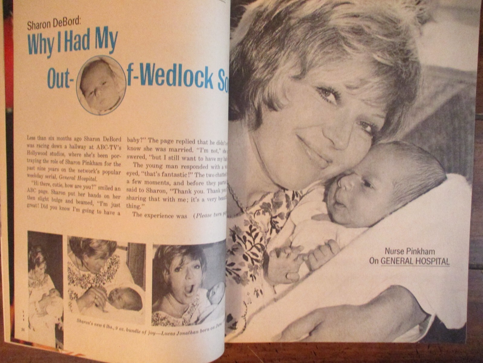 Se-1973 TV Mirror Mag(SHARON DeBORD/RICHARD THOMAS/LAURENCE FISHBURNE ...