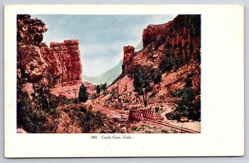 Vintage Postcard C1910 Unposted Embossed Castle Gate Utah | eBay