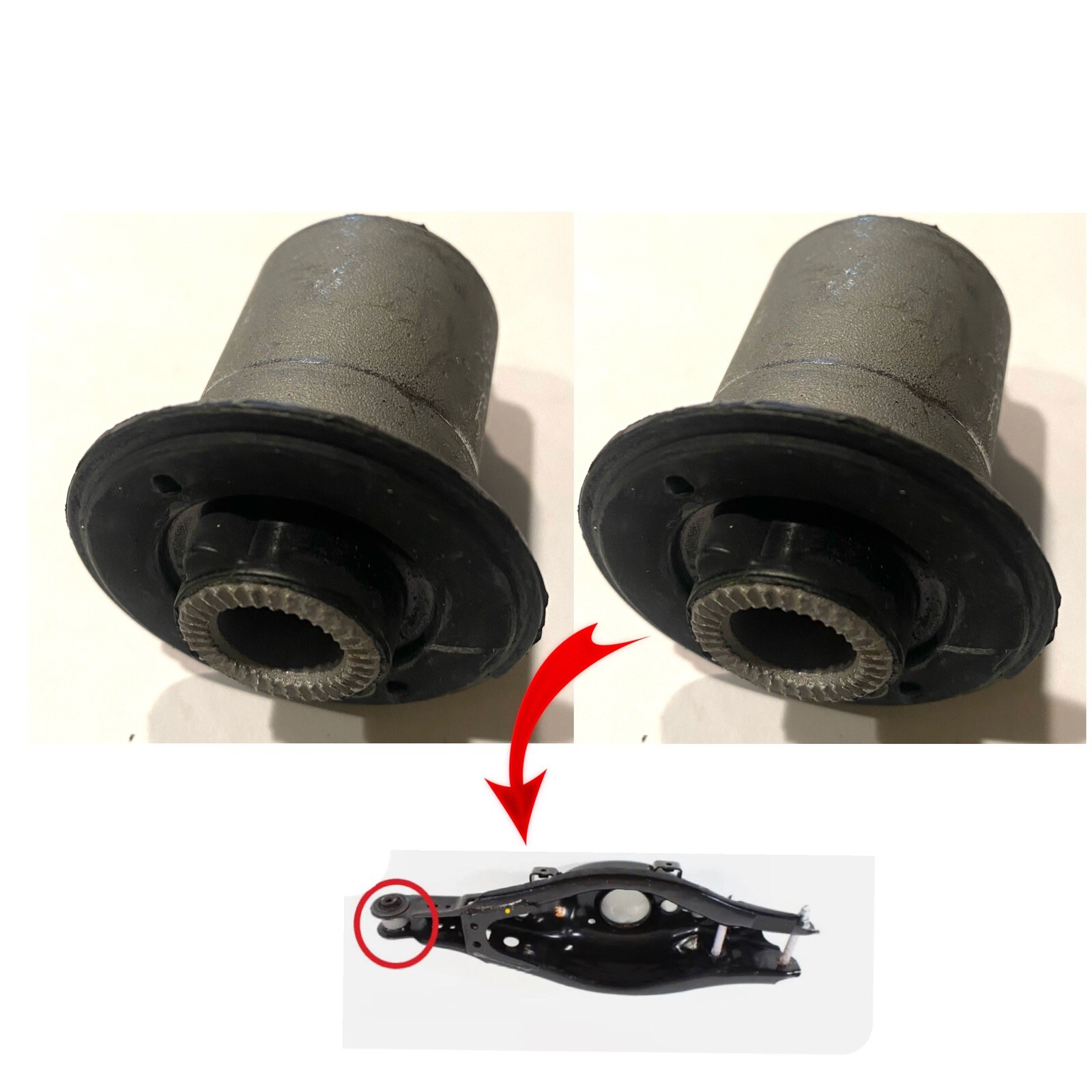 Rear Lower Control Arm Bushing RearWard For 2006-2014 Toyota Rav4 Both ...