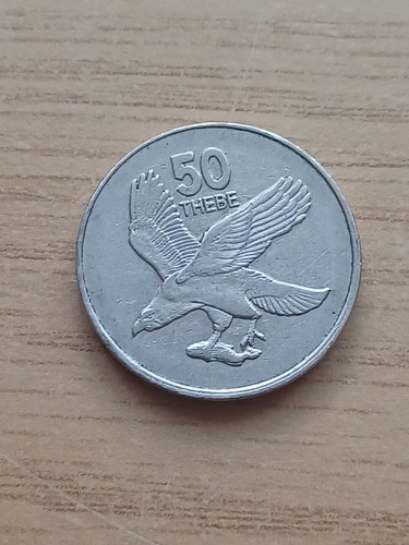 Botswana Coin, Eagle, 50 Thebe, (pula) 1998 | eBay