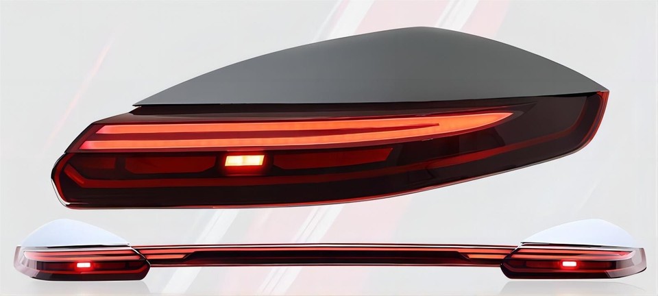 Porsche Panamera 10-16 modified LED through tail light assembly turn ...