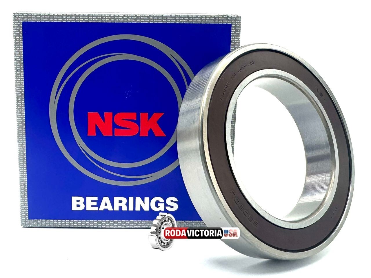 NSK 6909 DDU CM DEEP GROOVE RADIAL BALL BEARING 61909 2RS RS 45x68x12 ...