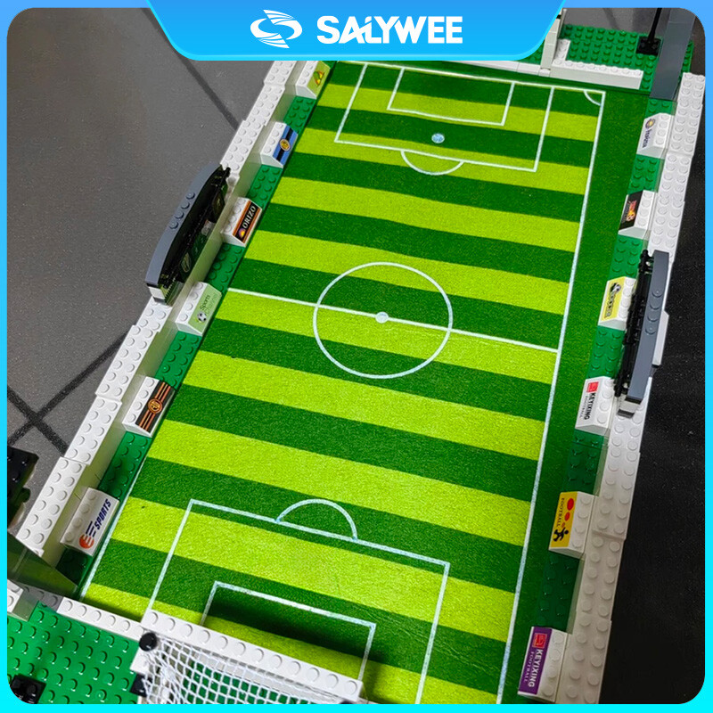 SALYWEE Soccor Fields Model Building Toys Bricks with Football and ...
