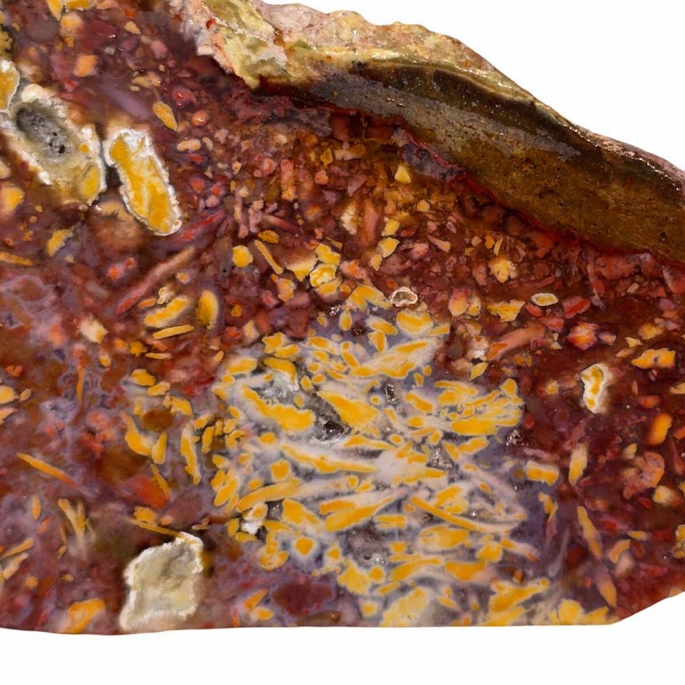Confetti Agate Slab Lapidary Stone Slice Cut Rock | eBay