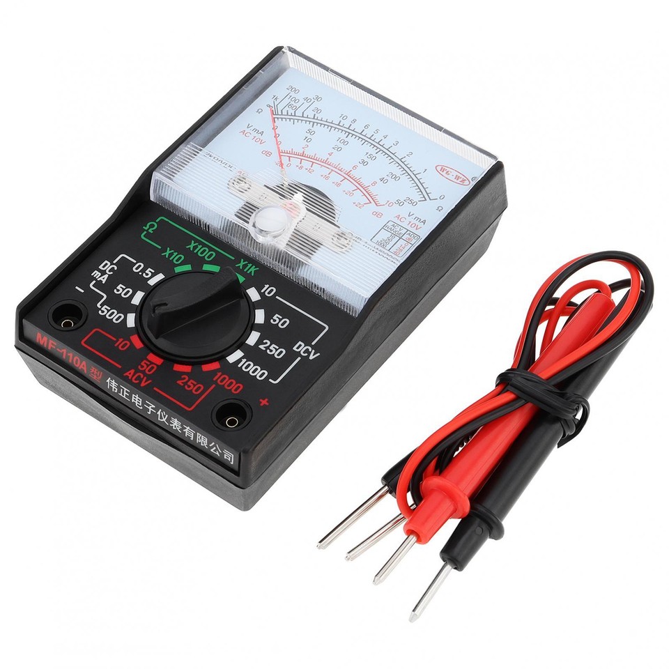 MF-110A Pocket Mini Multimeter Analog AC/DC Voltmeter Ammeter Ohmmeter ...