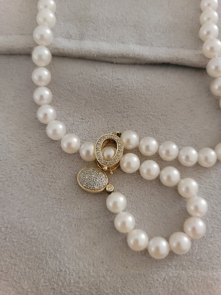 Iridesse By Tiffany & Co. 18K Gold Pearl 23" Strand Necklace With ...