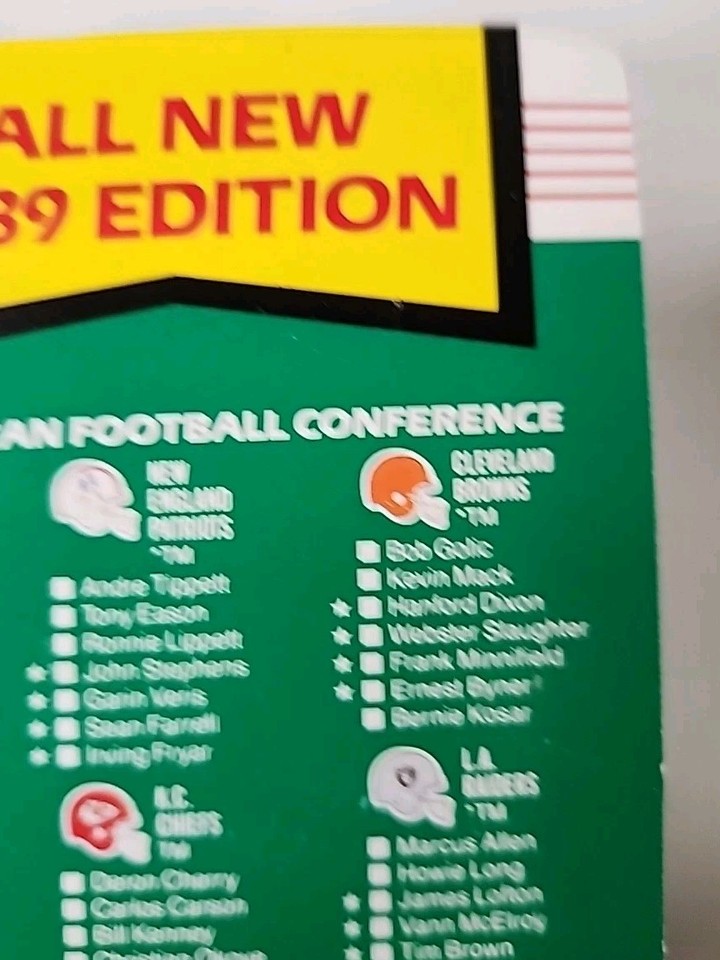 NFL Starting Lineup 1989 Bryan Hinkle MOC Kenner SLU | eBay